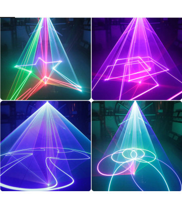 Full Color Professionele 3D Animatie Laser Pure Diode 3W SCAN3000 PRO3